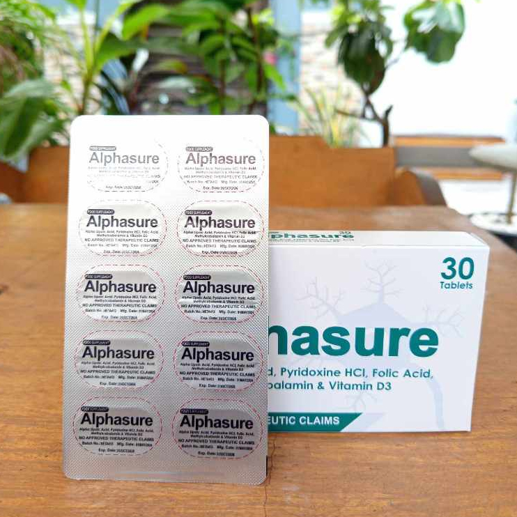 Alphasure Alpha Lipoic Acid, Pyridoxine HCI, Folic Acid ...
