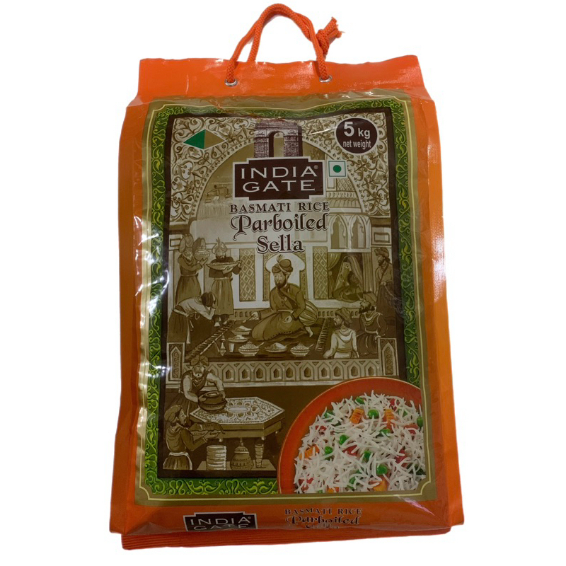 India Gate Parboiled Sella - Basmati Rice 5kg - Made in India | Shopee ...