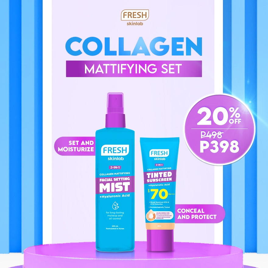 Fresh Skinlab Collagen Mattifying Set | Shopee Philippines