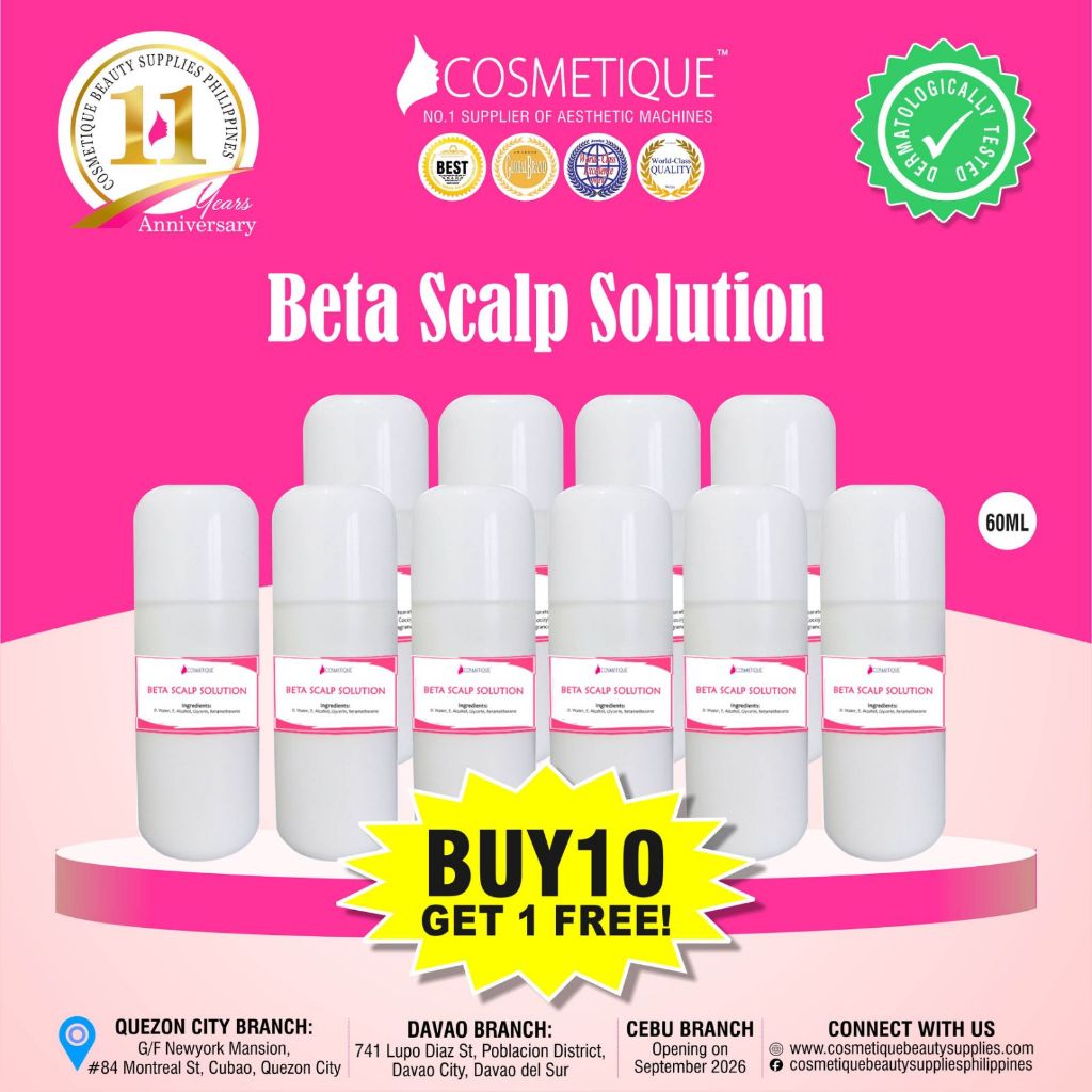Beta Scalp Solution for Hair Care BUY 10 GET 1 FREE 60ML | Shopee ...
