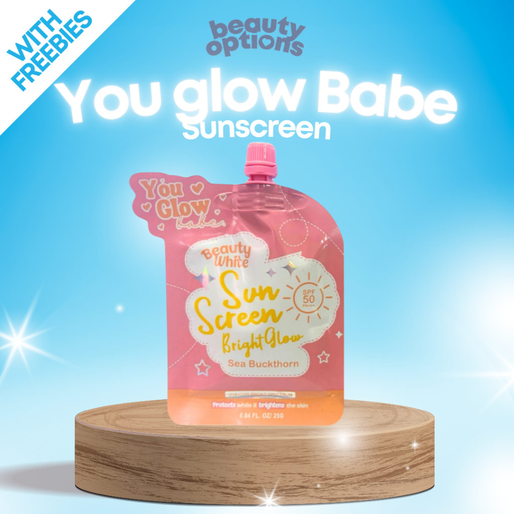 YOU GLOW BABE Sunscreen Bright Glow with Sea Buckthorn SPF50 Whitening ...