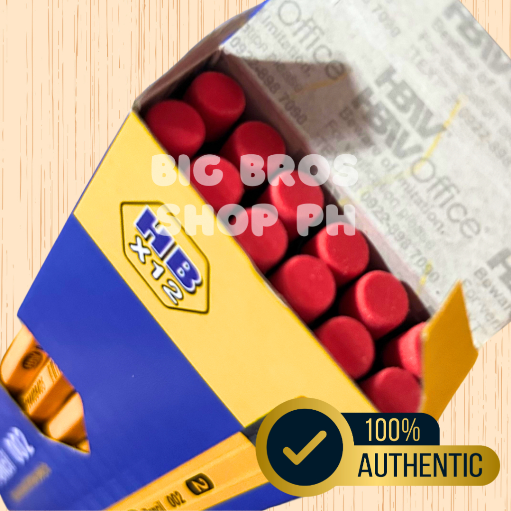 1 Box/12 Pcs Original HBW Pencil 002 Fat Authentic HB Lapis Office ...