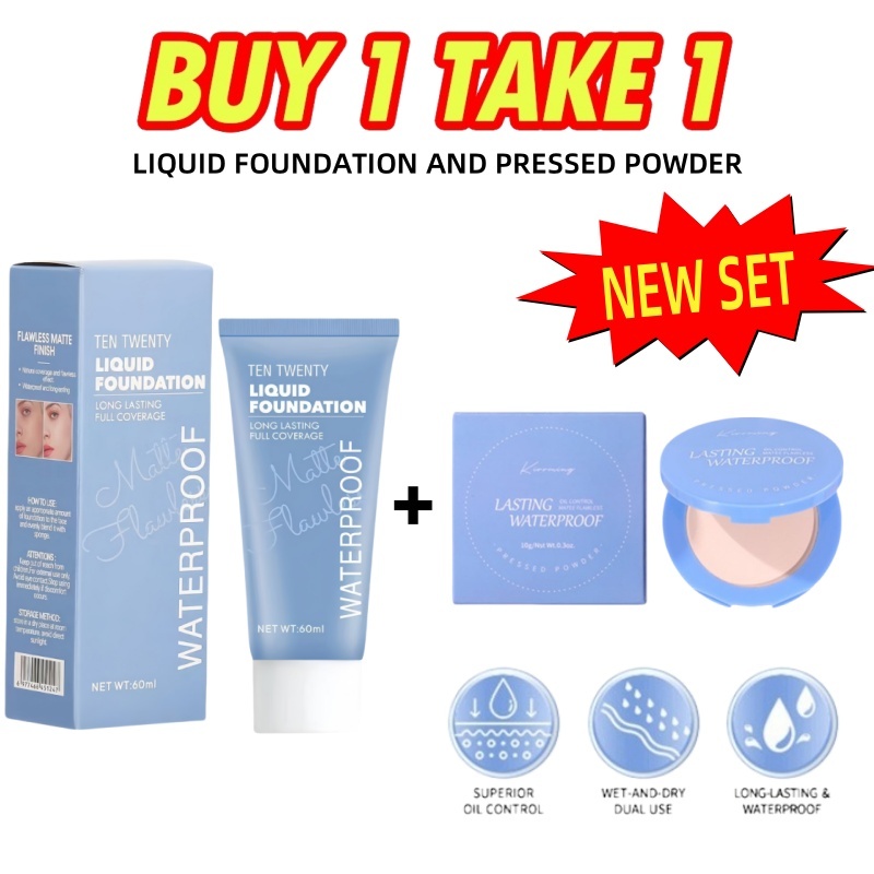 Matte Flawless Waterproof Liquid Foundation Full Coverage Concealer for ...