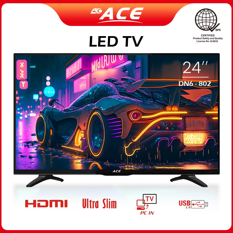 ACE 24" Super Slim HD LED TV LED-802 | Shopee Philippines