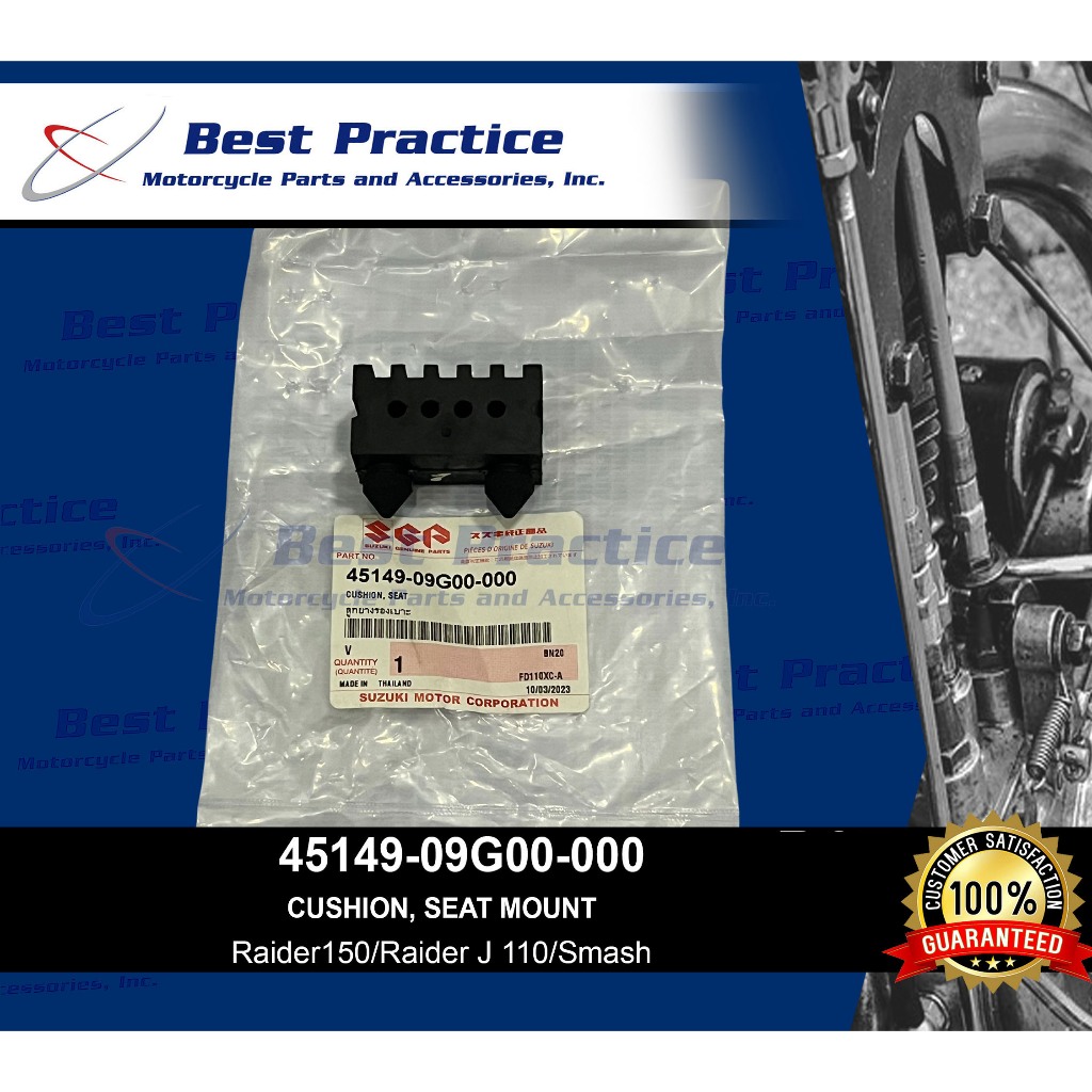 SGP SEAT CUSHION Raider 150 Carb J110 Hayate Smash Shogun Genuine 45149 ...