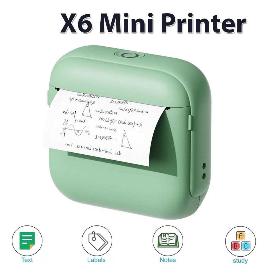 X6 Portable Mini Handheld Label Printer Thermal Printing Bluetooth ...