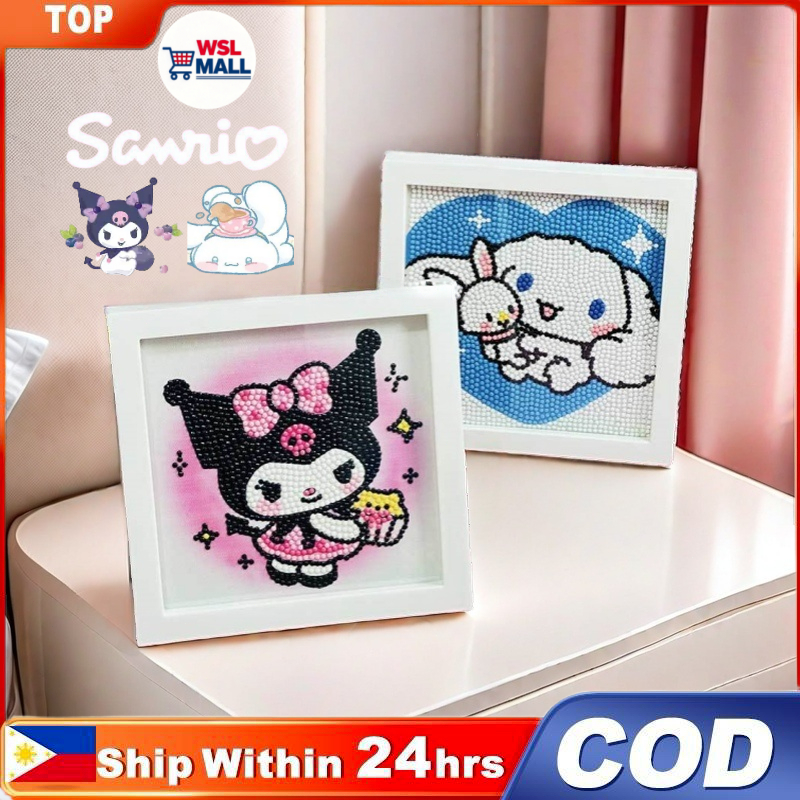 Sanrio Diamond Painting Kuromi 18cmX18cm Carton Photo Frame Set DIY ...