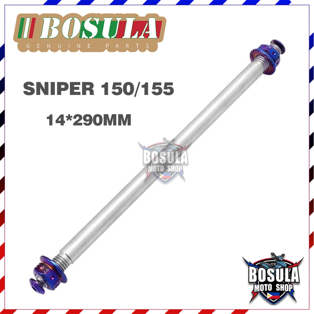 BOSULA Axle REAR For Yamaha Sniper 150/Sniper 155 (14*290MM) | Shopee ...
