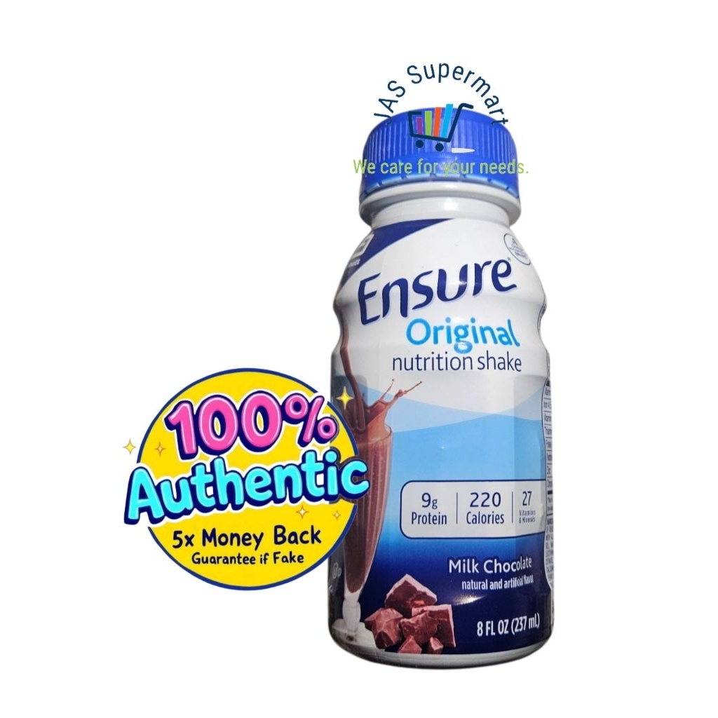 Ensure Original Nutrition Shake Milk Chocolate 237mL | Shopee Philippines