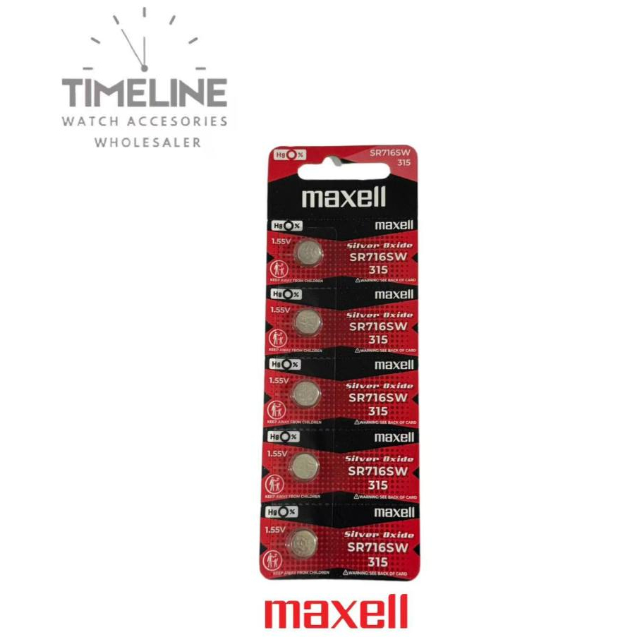 SR716SW 315 Maxell Original Battery Silver Oxide 1.55v Japan Made ...