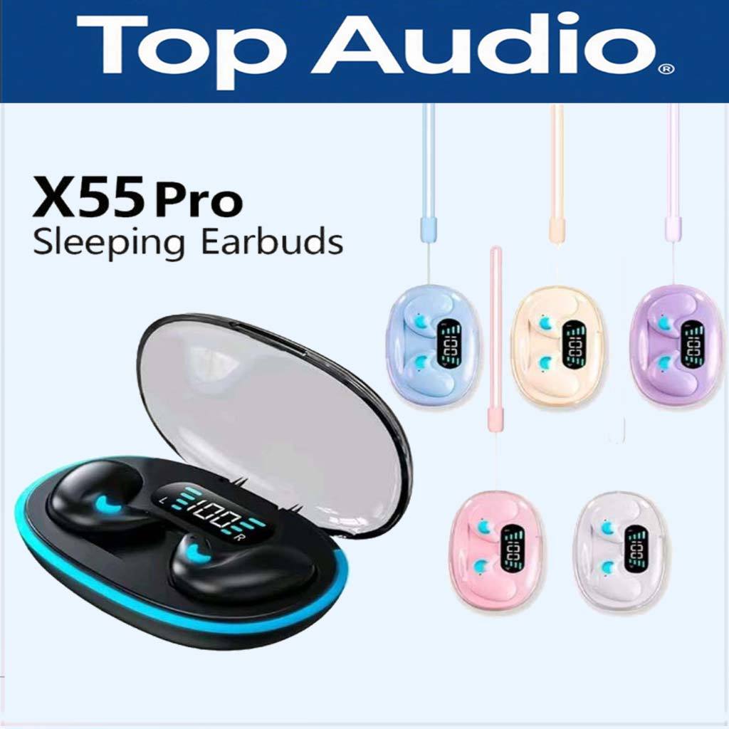 Mini X55 Invisible Sleep Wireless Earphones Sport Bluetooth Earbuds ...