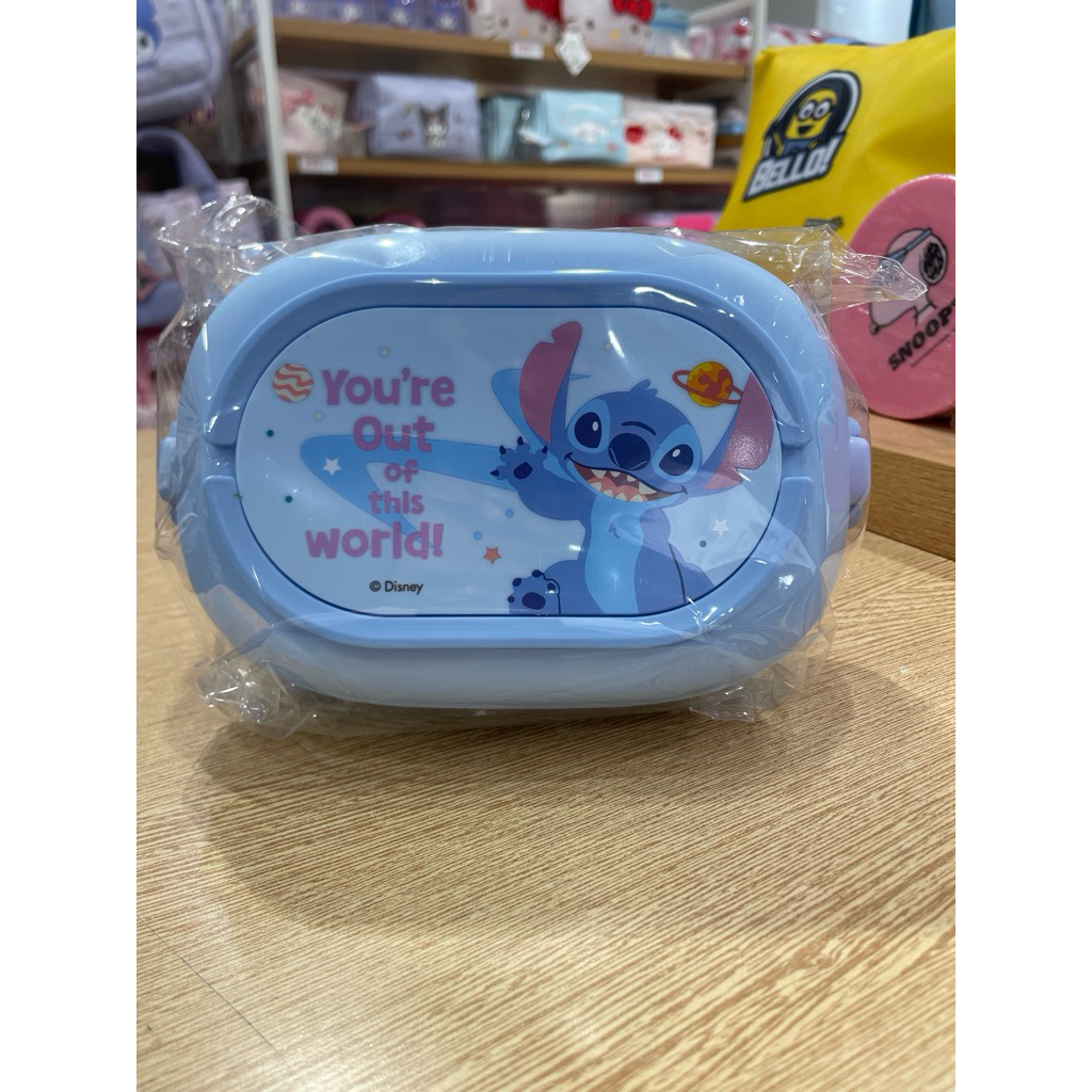 MINISO DISNEY LILO & STITCH COLLECTION DOUBLE LAYER LUNCH BOX w/ HANDLE ...