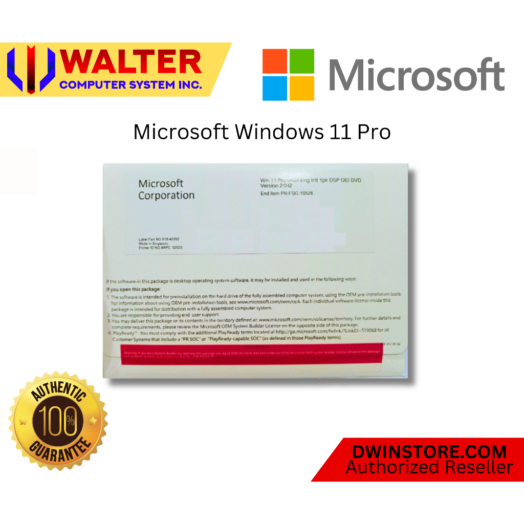 MICROSOFT WIN 11 PRO 64-bit | Shopee Philippines