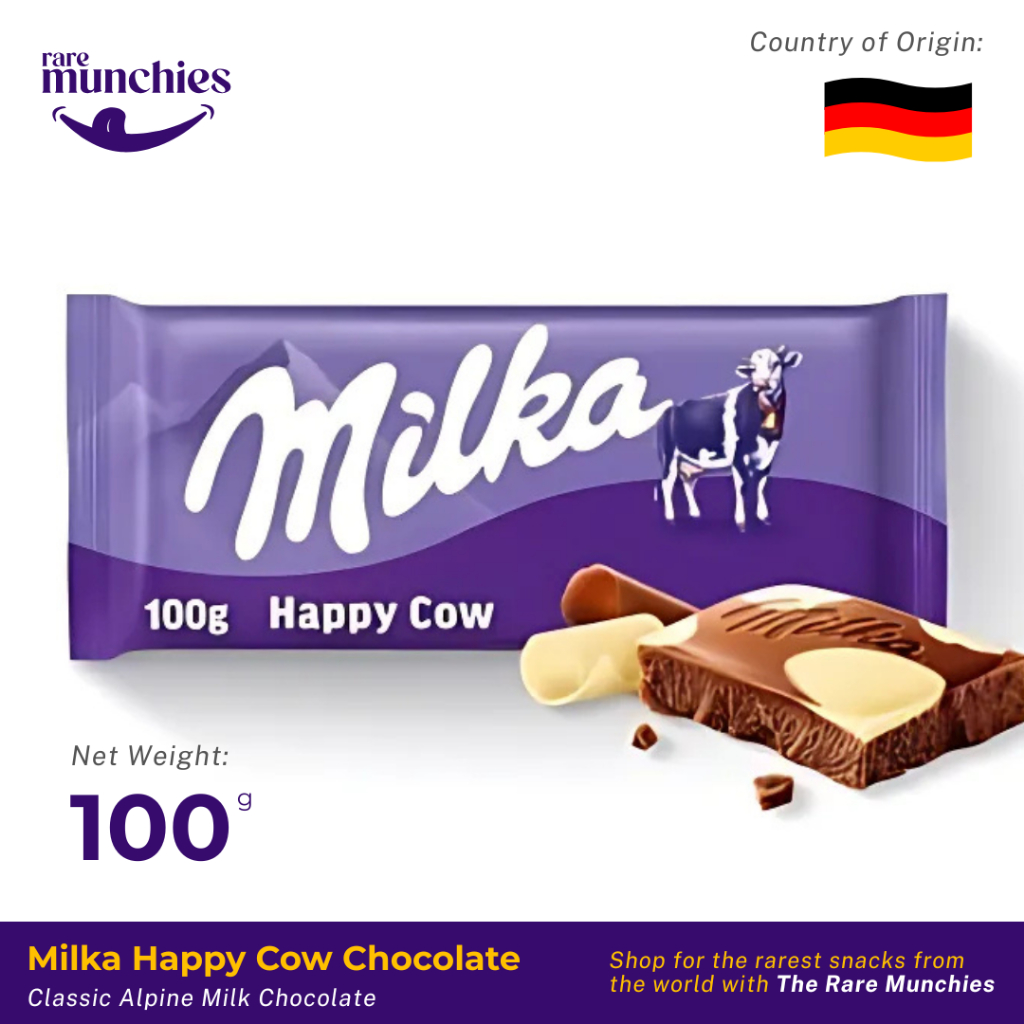 Milka Happy Cow Chocolate 100g – Classic Alpine Milk Chocolate from ...