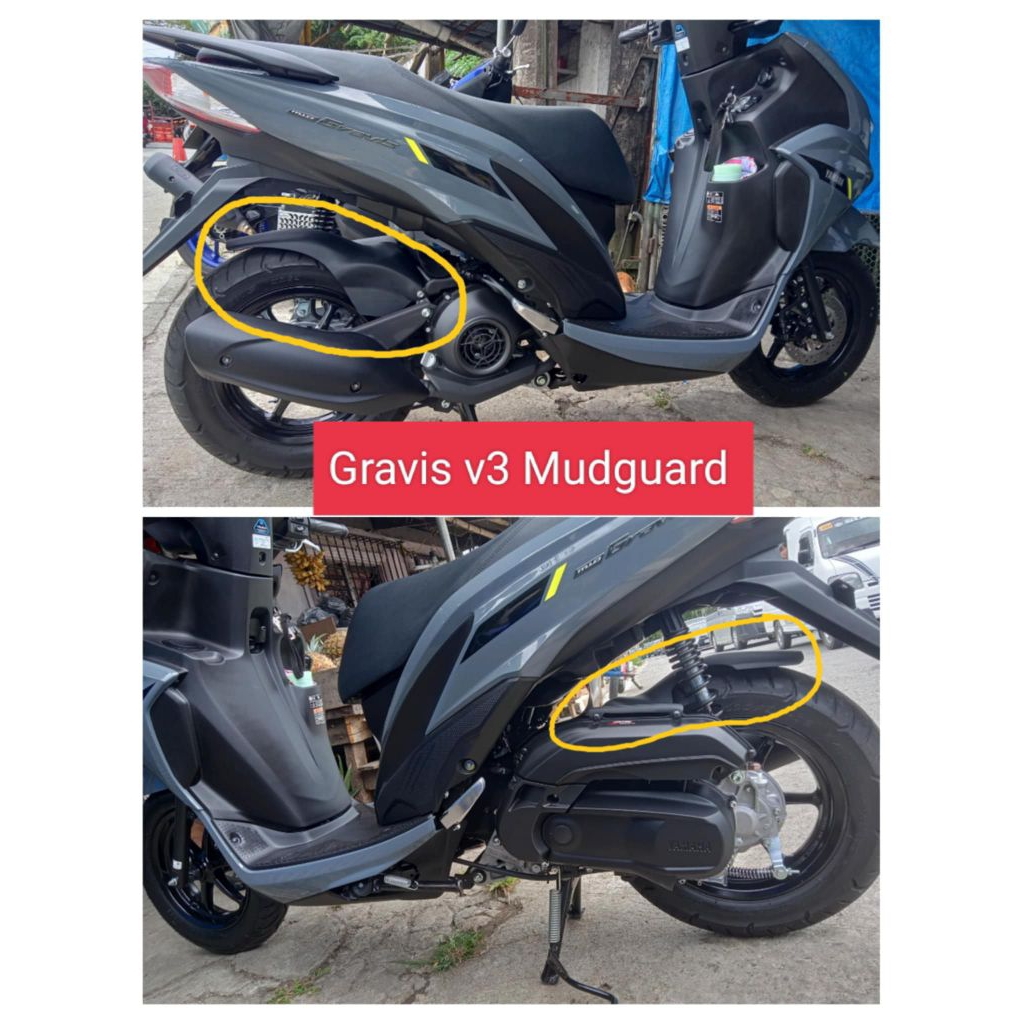 TIRE HUGGER for MIO GRAVIS ( FIBER MADE )V1V2V3 and MIO GEAR/ SCOOPY ...