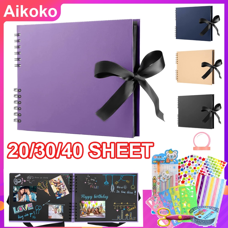 40/60/80 Pages Scrapbook Album For Memories DIY Idol Photo Album ...
