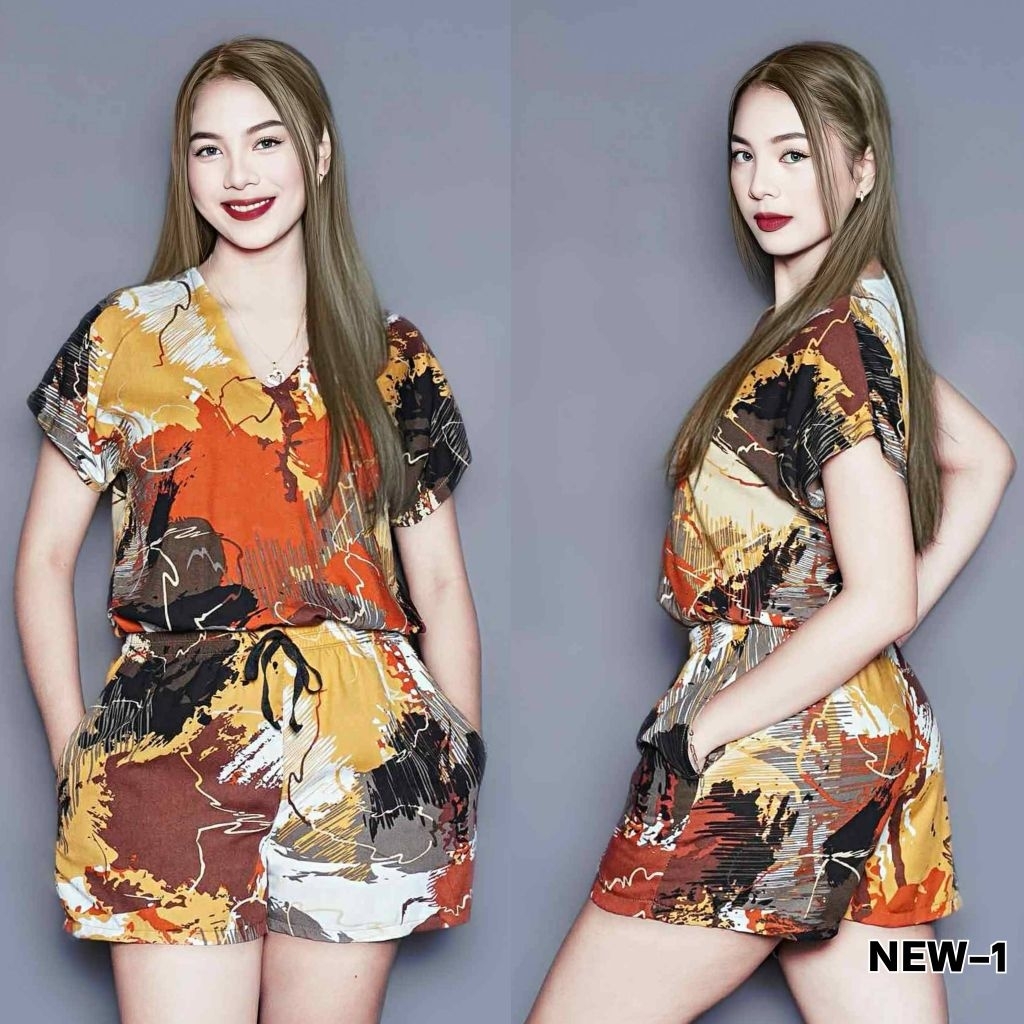 BEST SELLER Terno Collection!Premium Challis Comfy V-neck Terno Outfit ...