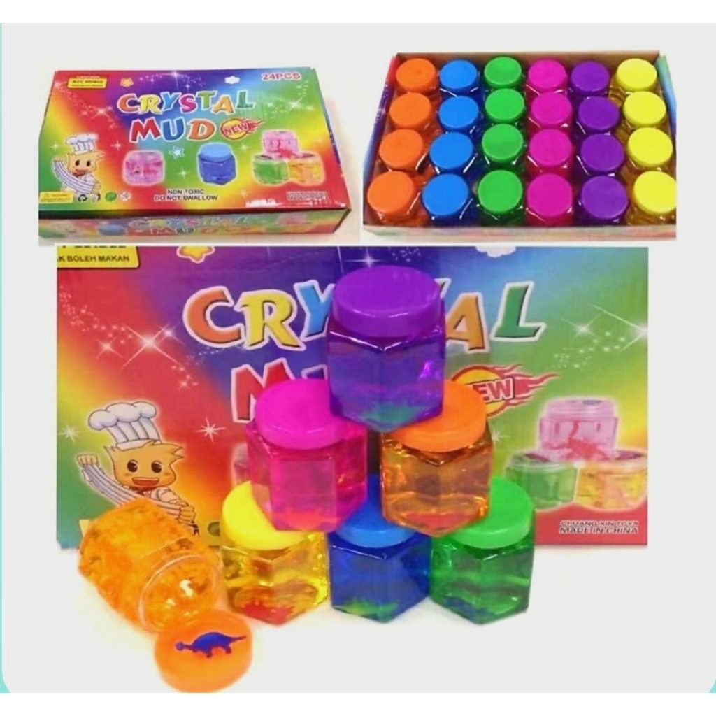 Crystal w/ Animal Slime for kids 24pcs/Box | Shopee Philippines