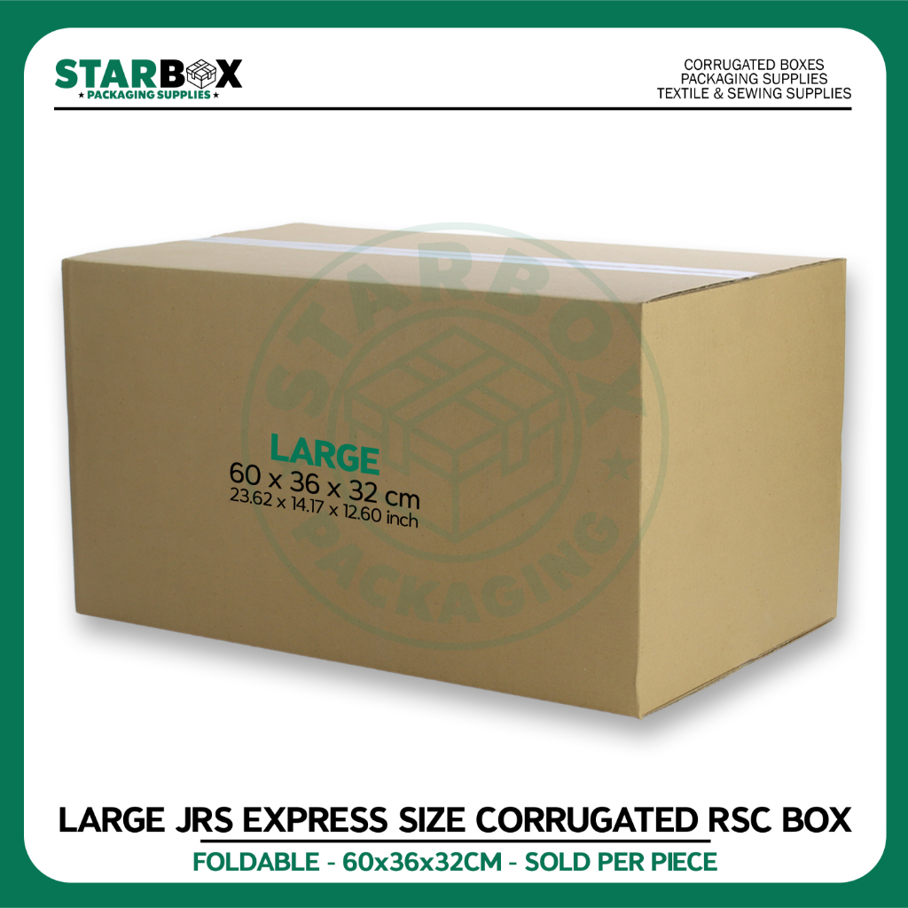 Starbox RSC Box JRS EXPRESS Size Corrugated Shipping Kraft Box LARGE ...