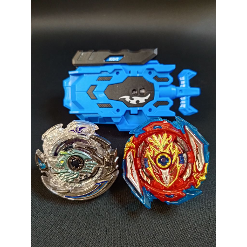 Bootleg Beyblade Set (Infinite Achilles & Hollow Deathscyther) | Shopee ...