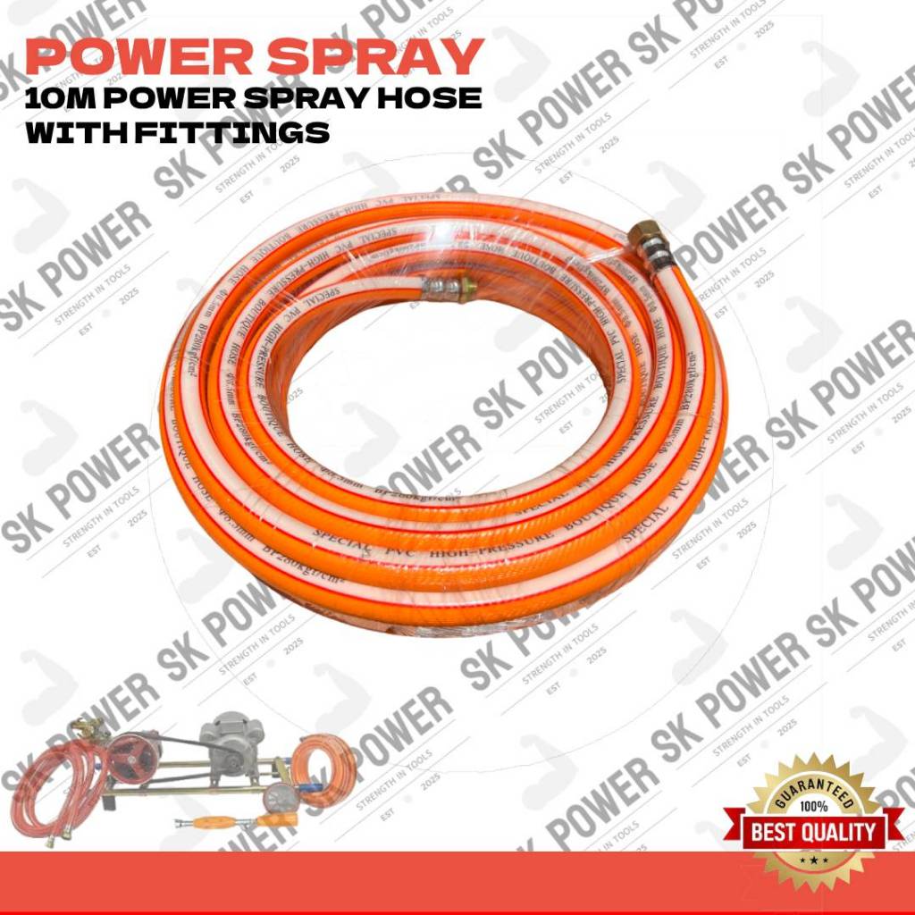 HOSE ANY COLOR Power Sprayer Hose 10M Hose with Fittings for High ...