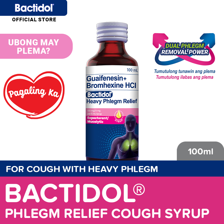 Bactidol Heavy Phlegm Relief 100ml : for cough with heavy phlegm, ubong ...
