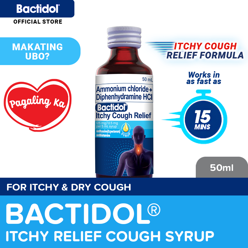 Bactidol Itchy Cough Relief 50ml : for itchy & dry cough, makating ubo ...