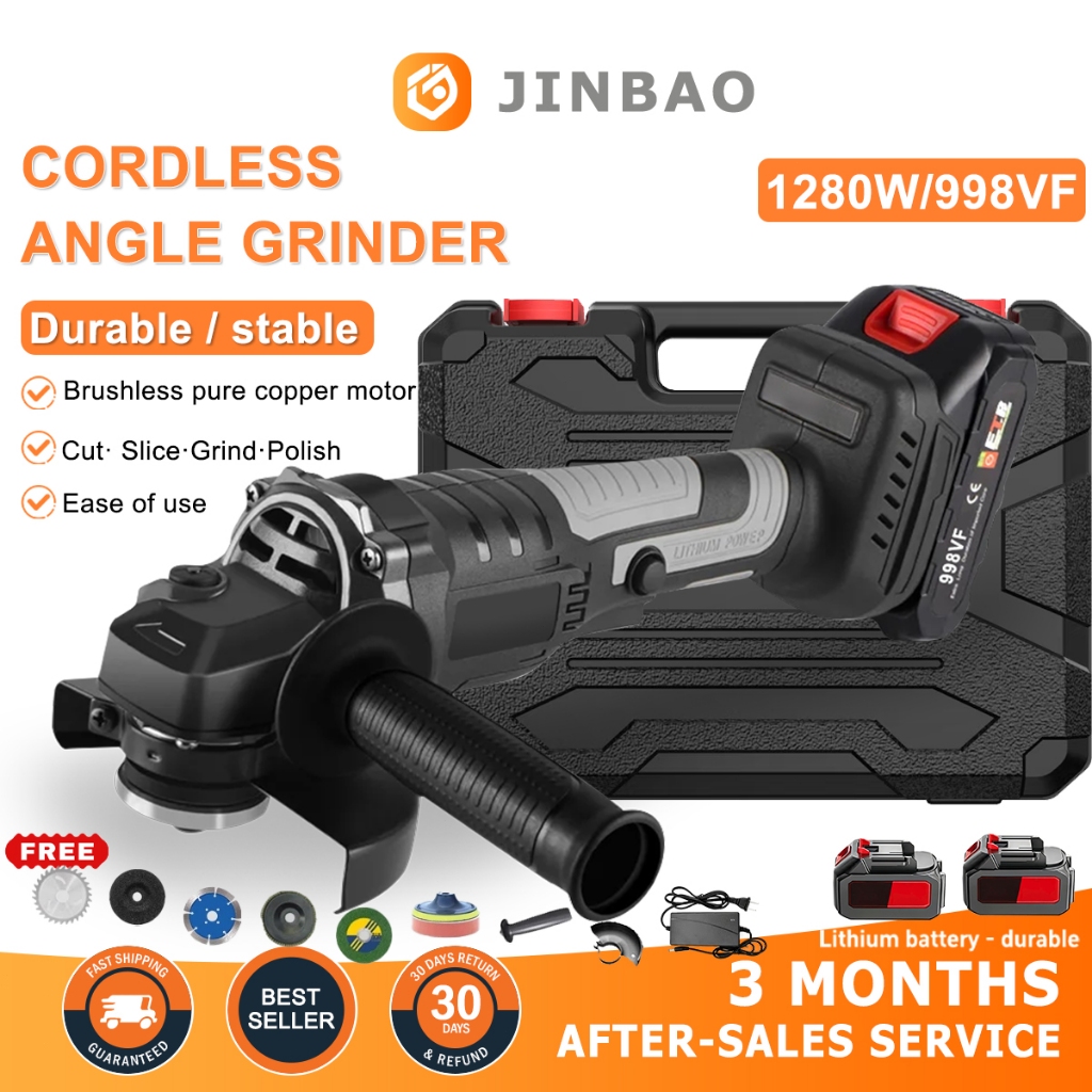998VF Cordless Electric Cutting Machine Angle Grinder Multi-function ...