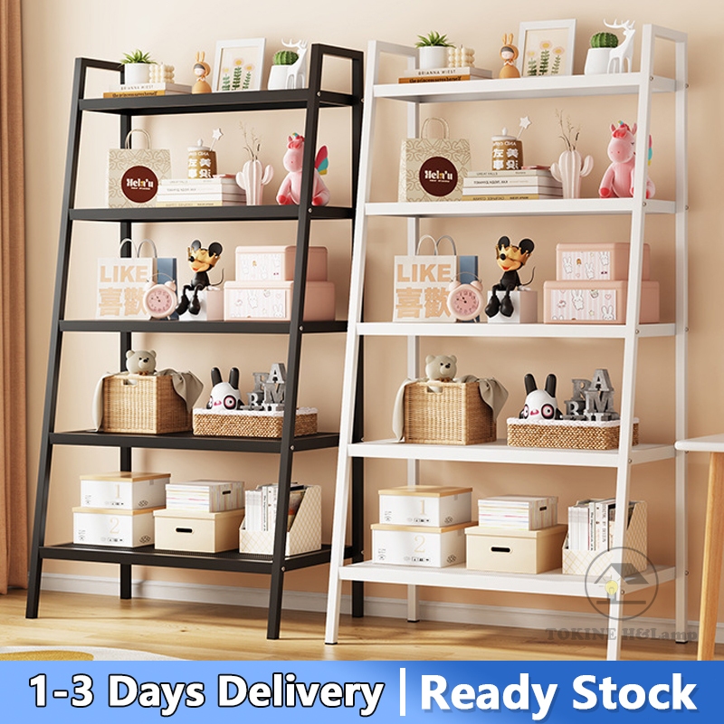 3/4/5 Layers Organizer Rack Book Shelf Metal Shelf Storage Rack Nordic ...