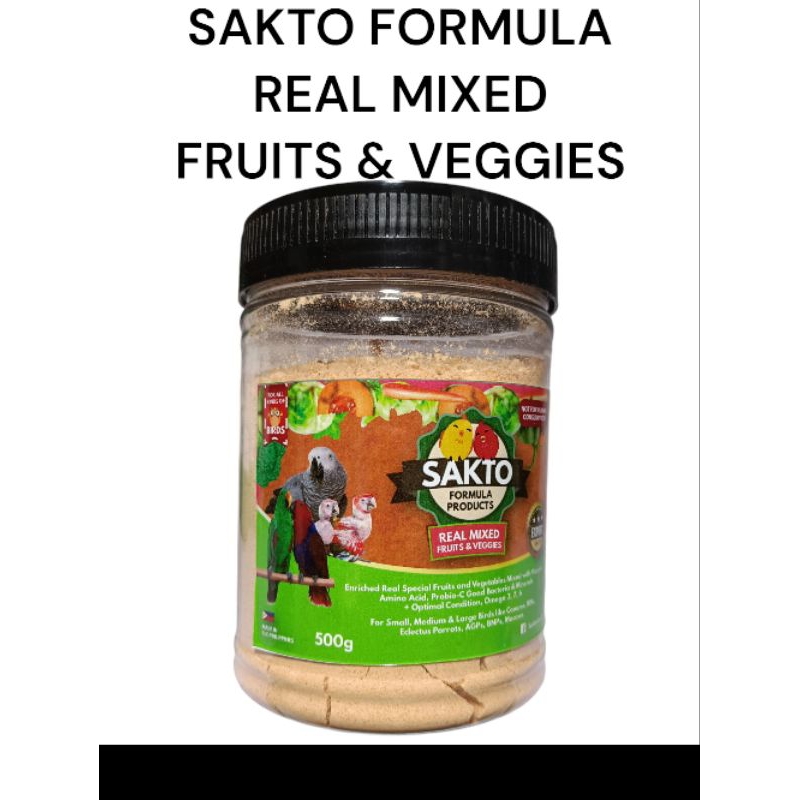 SAKTO FORMULA REAL MIXED FRUITS & VEGGIES 500grams | Shopee Philippines