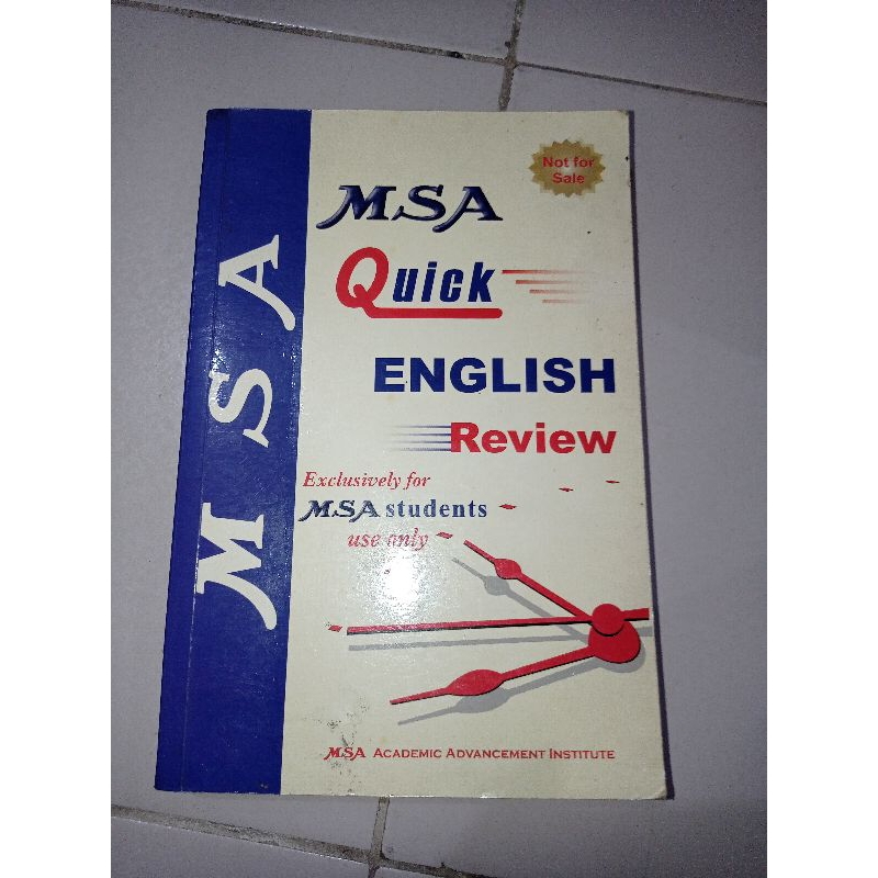 Quick English Review by MSA | Shopee Philippines