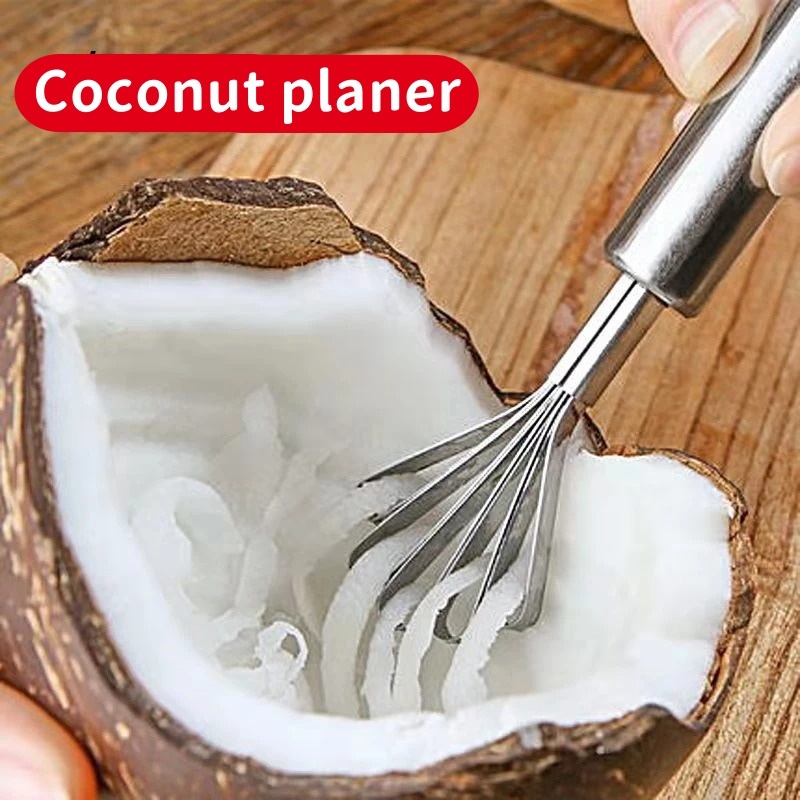 COD Stainless Steel Scraping Coconut Cutting Coconut Meat Tool Shaved ...