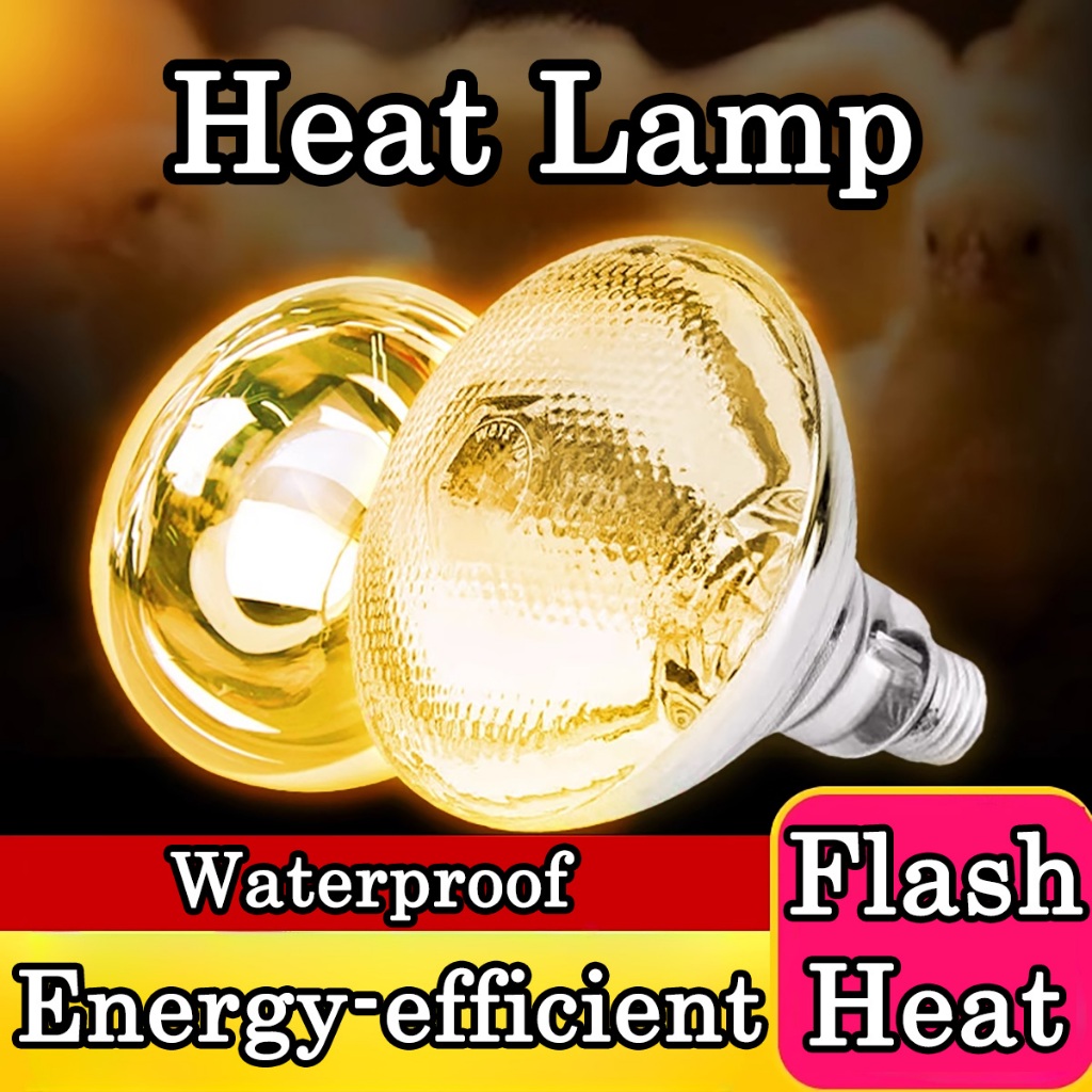 Heating Lamp E27 Warm Light Waterproof Flash Heat For Physical Therapy ...