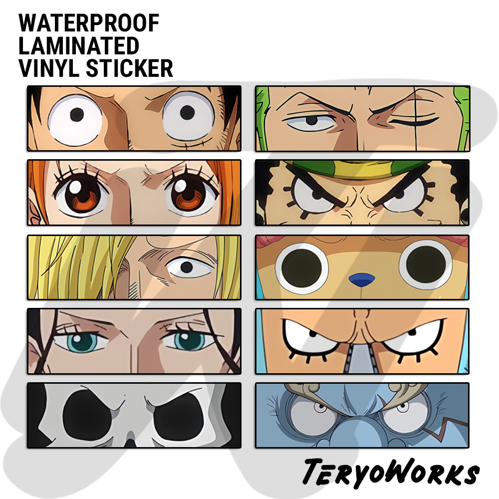 One Piece Eye Slap Sticker – Anime Vinyl Decal for Laptop, Phone ...