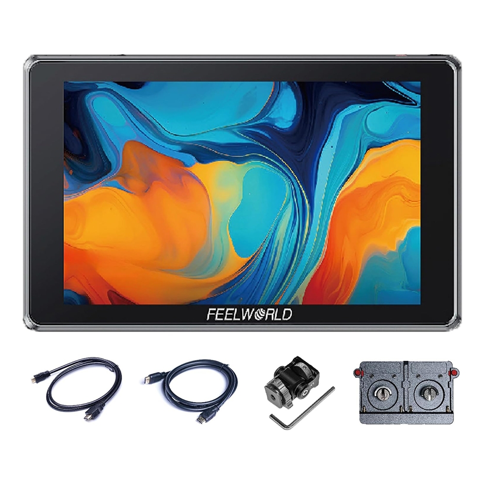 FEELWORLD S7 (7") 1600nit IPS On-Camera Field Monitor with Touch Screen ...