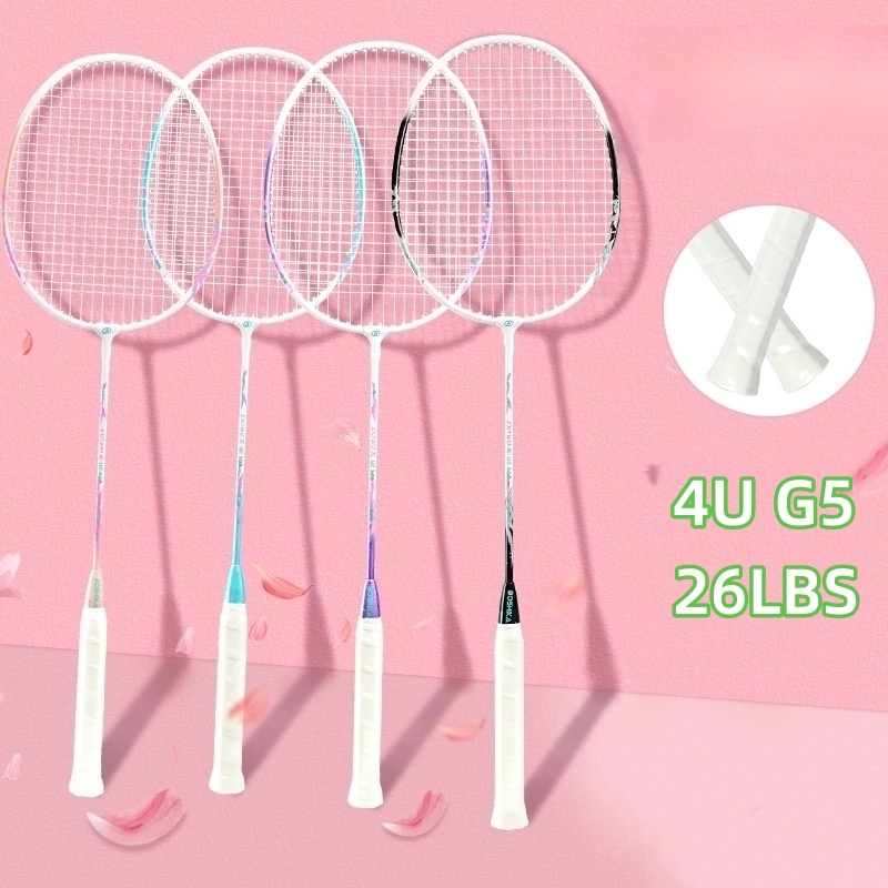 2pcs Original BSK Badminton Racket 26 Lbs Full Carbon Single Badminton ...