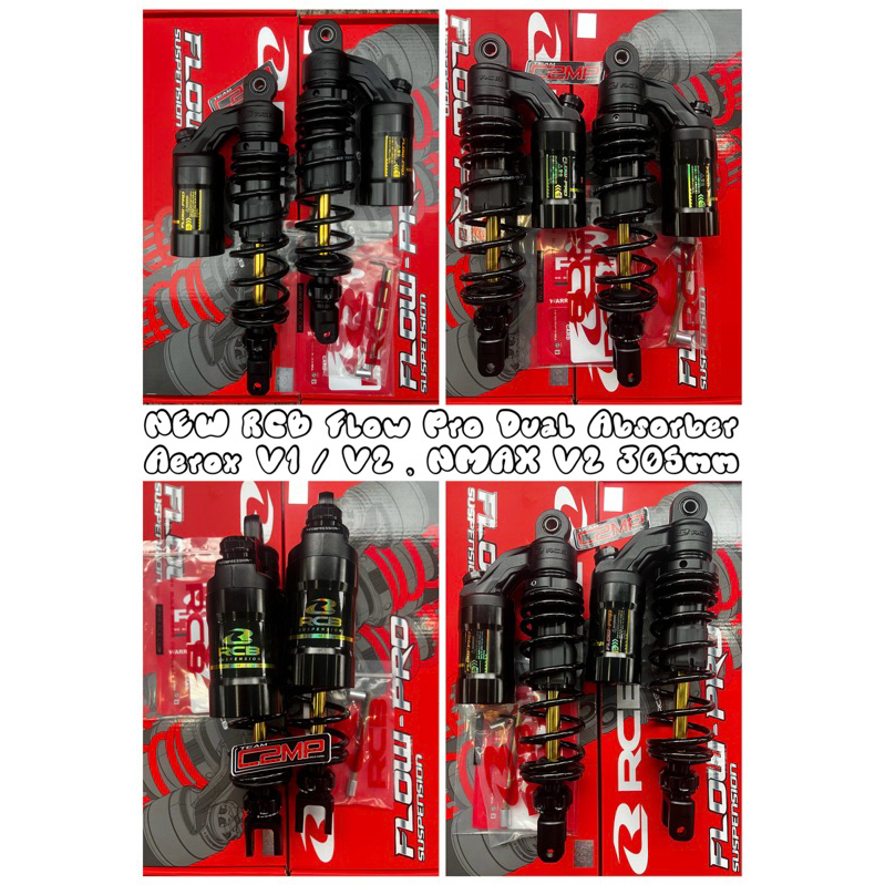 NEW RCB Flow Pro Aerox V1 / V2 , NMAX V2 305mm Dual Absorber | Shopee ...