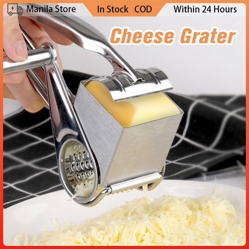 Rotary Cheese Grater Stainless Steel Handheld Butter Chocolate Graters ...