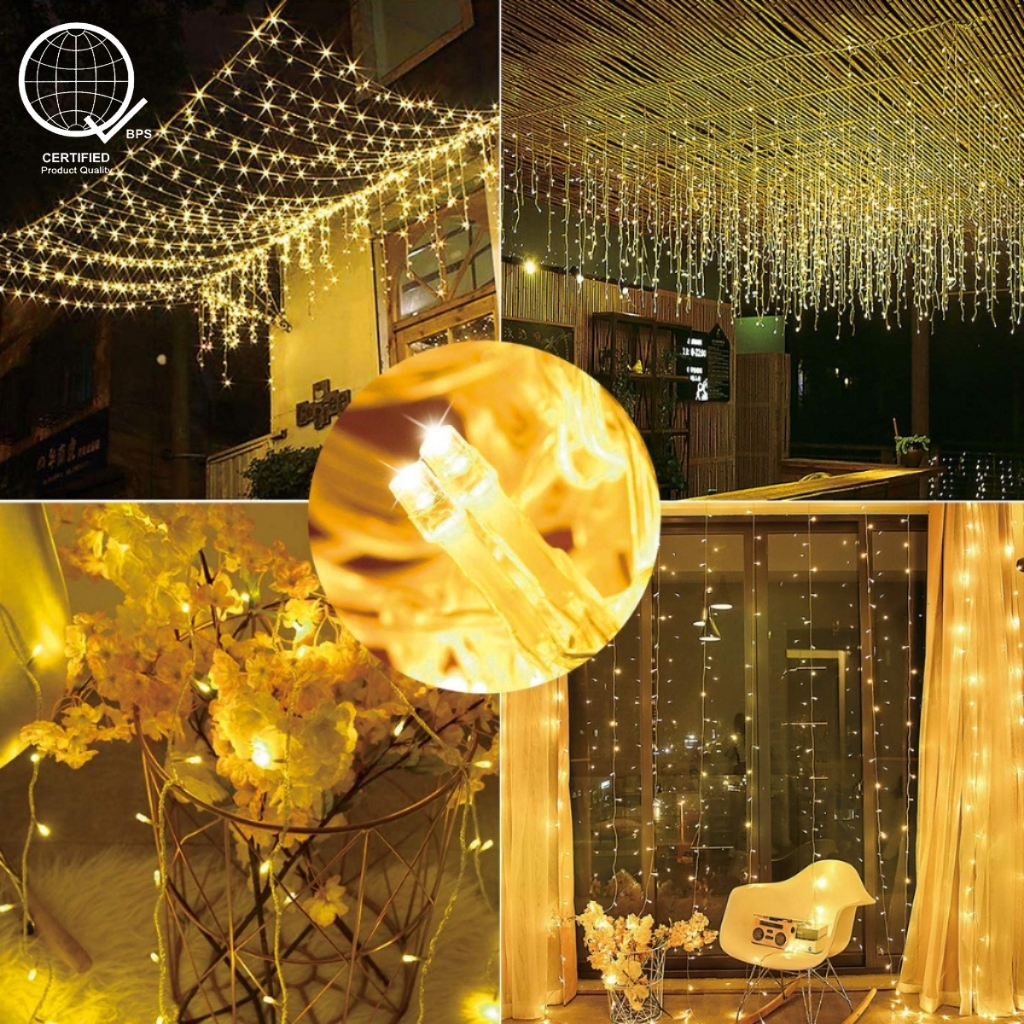 96 Lights / 200 Lights Plug-in LED Christmas Lights / Fairy Lights ...