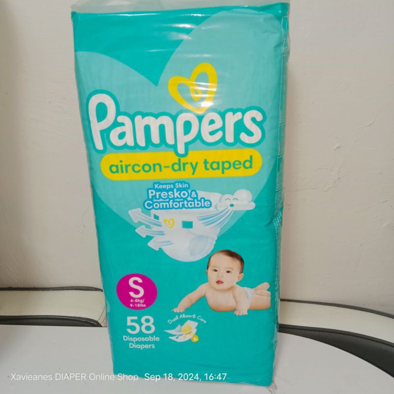 PAMPERS SMALL TAPED/PANTS (24 PCS/58 PCS) | Shopee Philippines