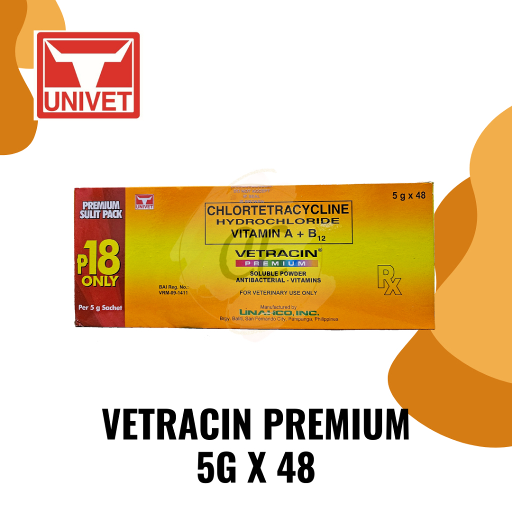 VETRACIN PREMIUM Soluble Powder Box 5g x 48 | Shopee Philippines