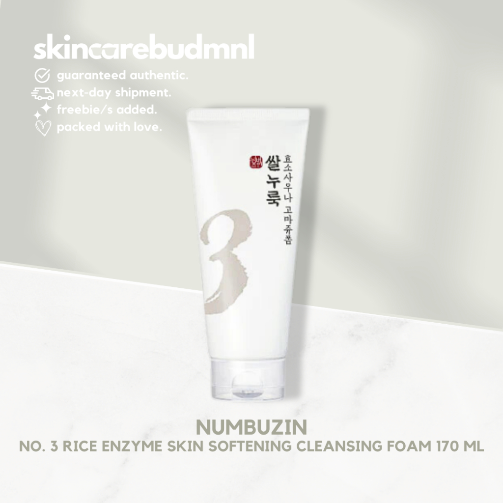 Numbuzin No.3 Rice Enzyme Skin Softening Cleansing Foam 170 ml by skincarebudmnl | Shopee ...