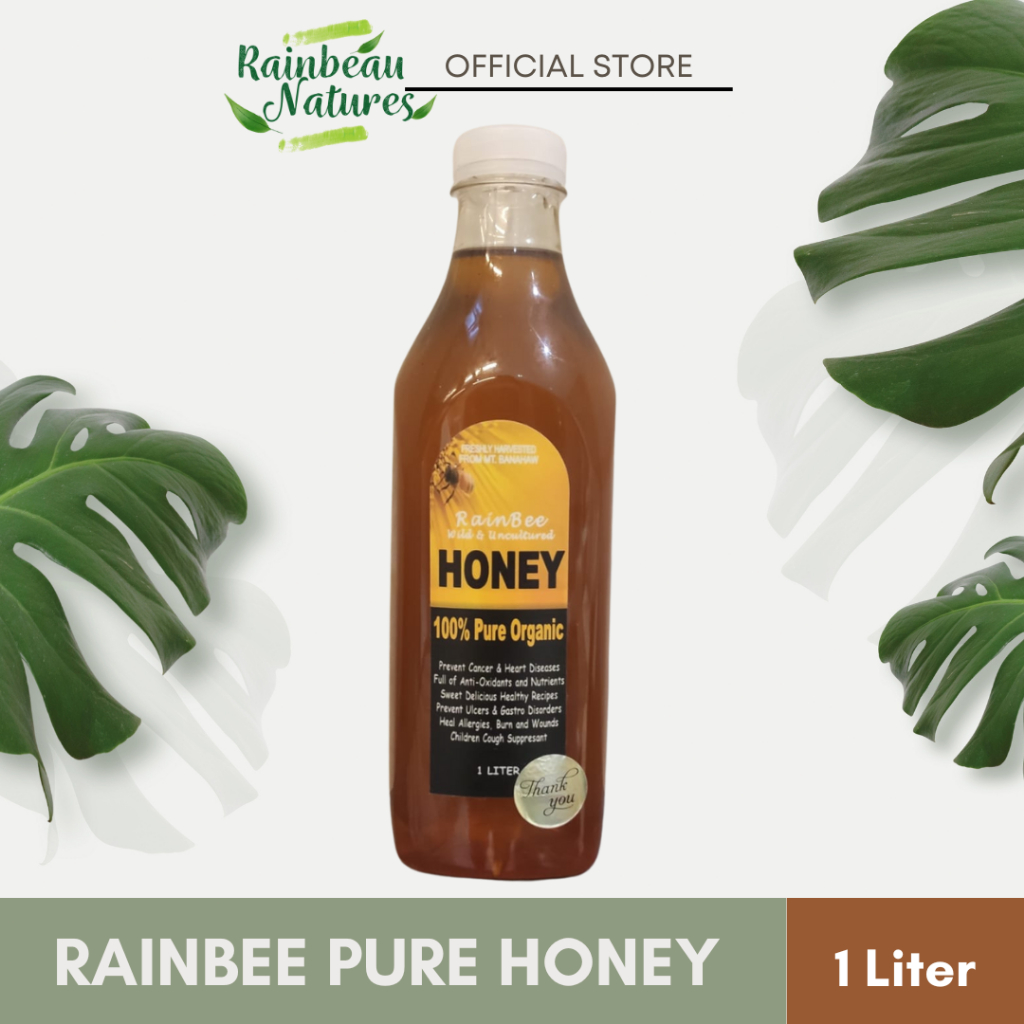 Rainbee Pure Raw Honey Uncultured Organic 1L | Shopee Philippines