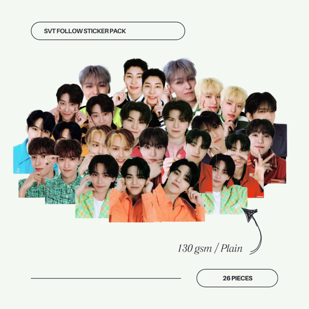 Seventeen Follow Sticker Pack | Shopee Philippines