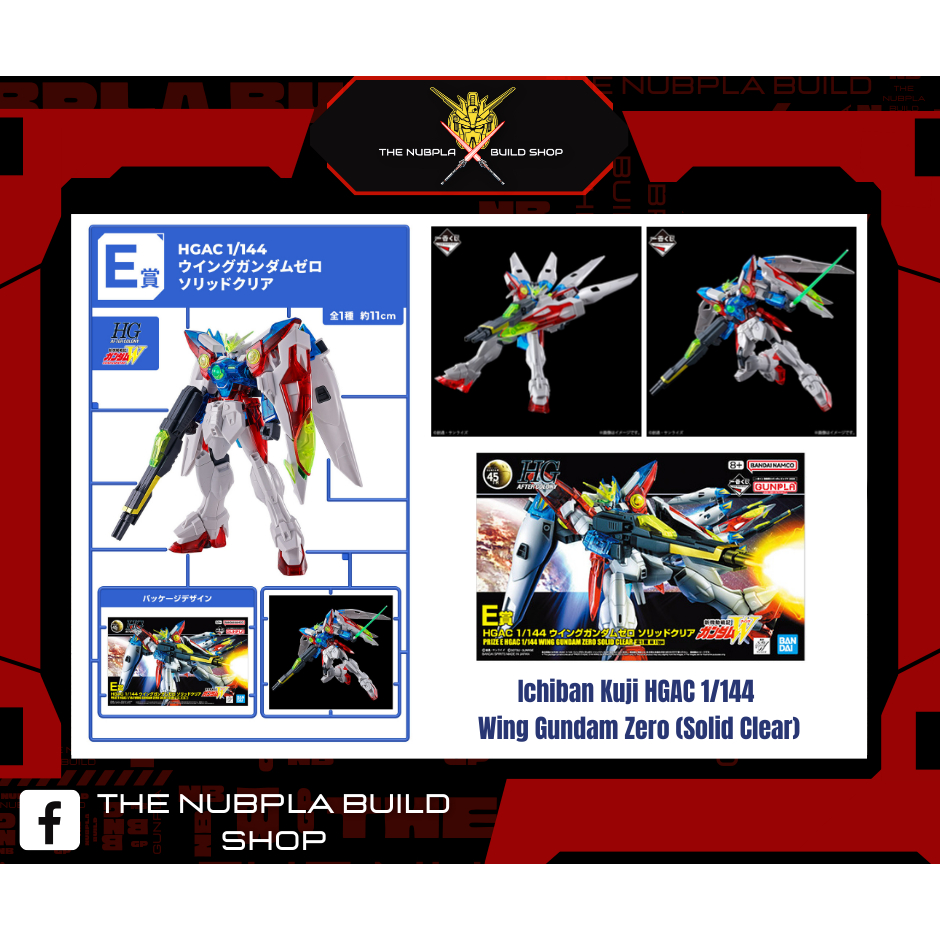 Ichiban Kuji 2024 Prize E HGAC 1/144 Wing Gundam Zero (Solid Clear) | Shopee Philippines