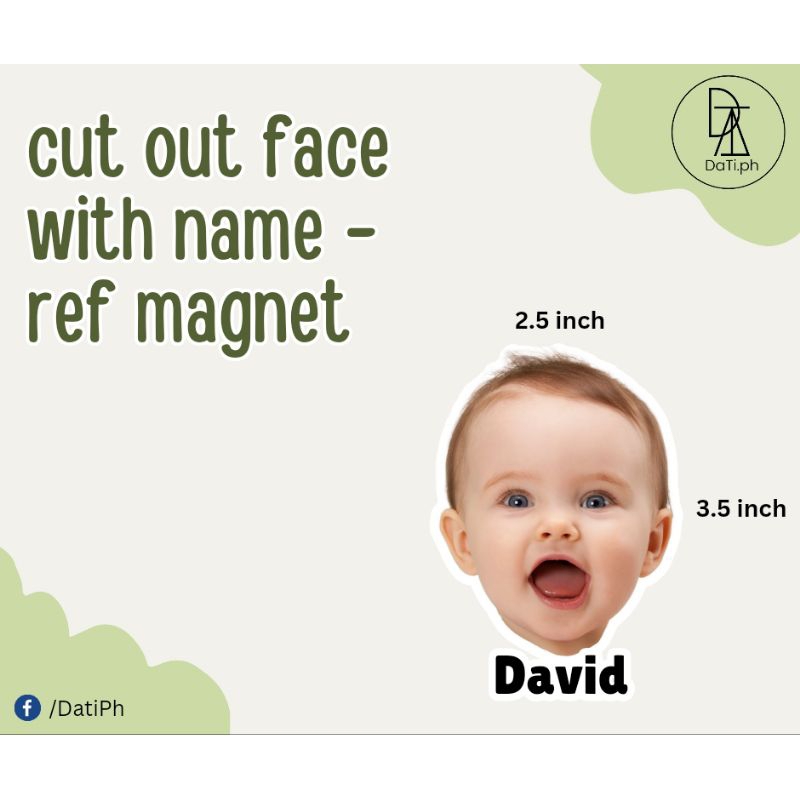 Magnet - Cut out face with name (10pcs) | Shopee Philippines