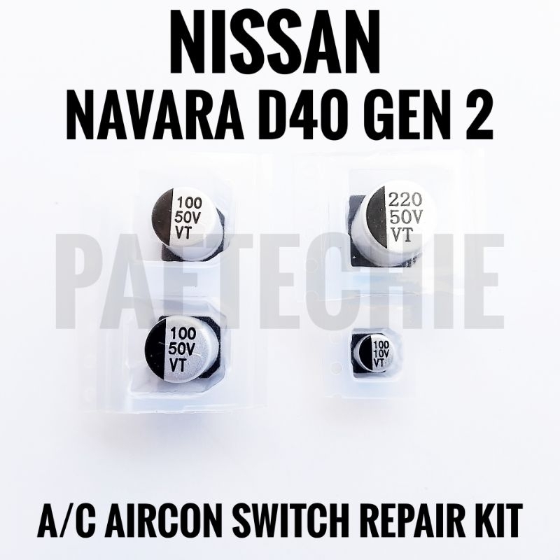 Aircon Switch Repair Kit for Nissan Navara D40 AC A/C AS0049 Capacitor ...