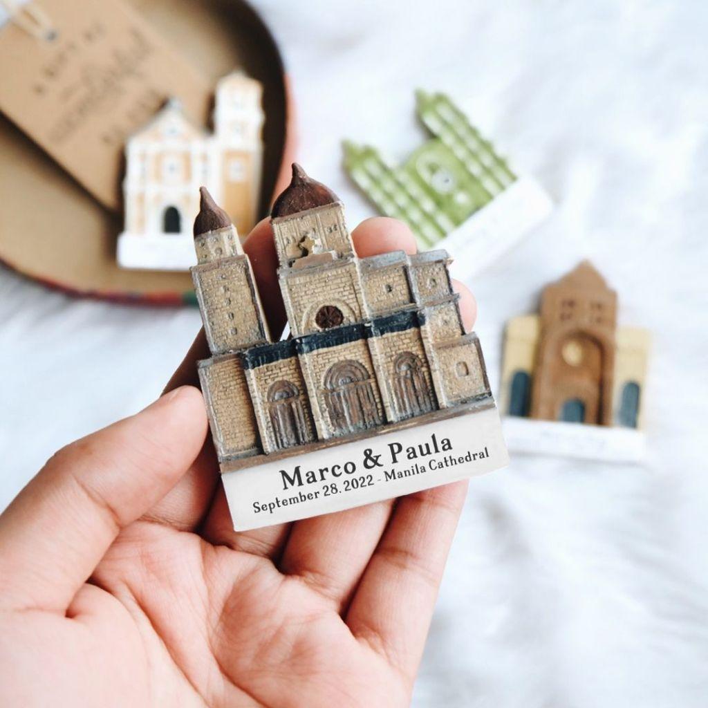 Papemelroti Philippine Souvenir Church Magnet | Wedding Giveaway ...