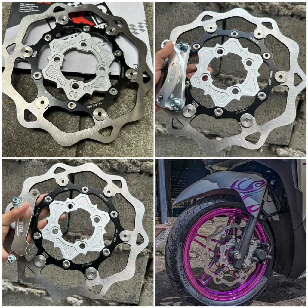 big disc brake floating cnc 260mm click beat mio scoopy genio fi v3 ...