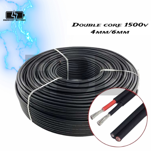 1METER Solar Silicone PV Wire cable DC Connector 4mm 6mm & DUAL CORE ...